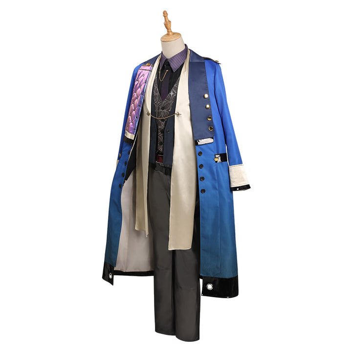 Vtuber Akira Shikinagi Long Coat Cosplay Costume – Yicosplay