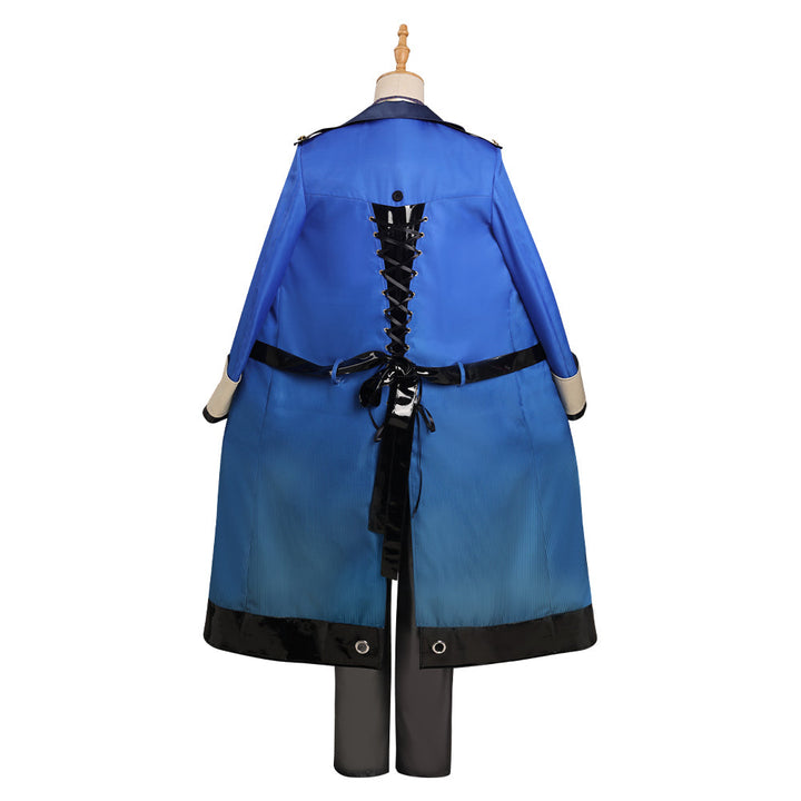 Vtuber Akira Shikinagi Long Coat Cosplay Costume – Yicosplay