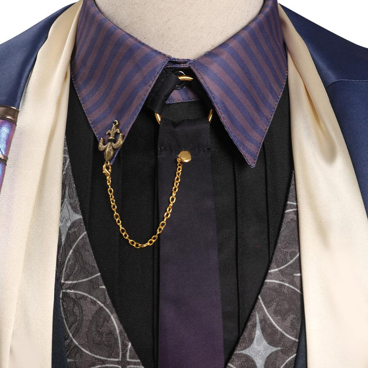 Vtuber Akira Shikinagi Long Coat Cosplay Costume – Yicosplay