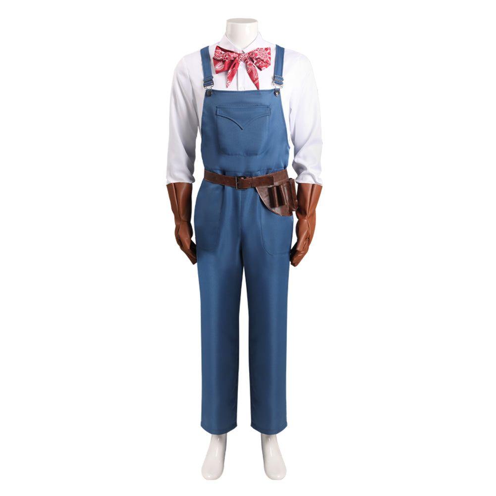 The Sandman Mervyn Pumpkinhead Blue Workman Overall Cosplay Costume ...