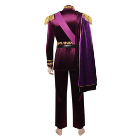 Disenchanted Prince Edward Purple Gold Royal Cosplay Costume – Yicosplay