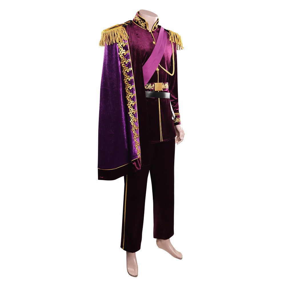 Disenchanted Prince Edward Purple Gold Royal Cosplay Costume – Yicosplay