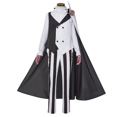 Nikolai Vasilievich Black White Striped Tailcoat Cosplay Costume ...