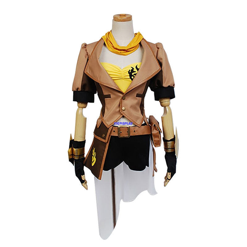 Rooster Teeth Yellow Trailer Yang Xiao Long Cosplay Costume – Yicosplay