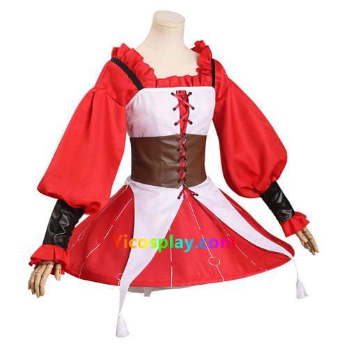 Ochako Uraraka Red Cosplay Dress Costume – Yicosplay