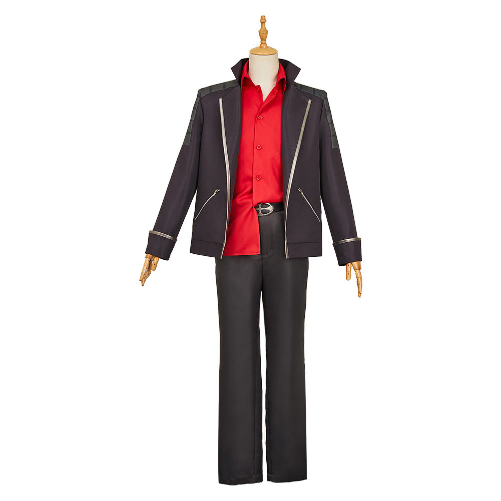 Axel Black And Red Outfit Cosplay Costume – Yicosplay