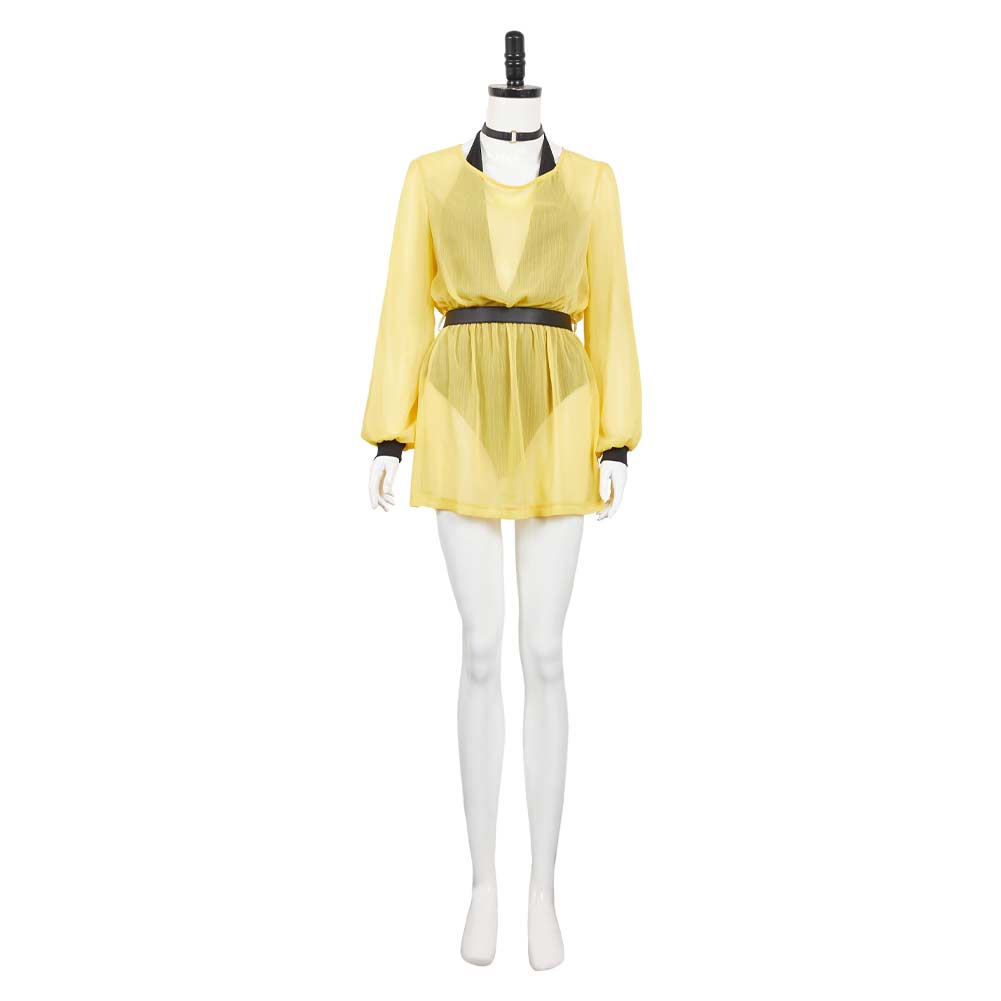 Watchmen Sally Jupiter Women Yellow Outfit Cosplay Costume – Yicosplay