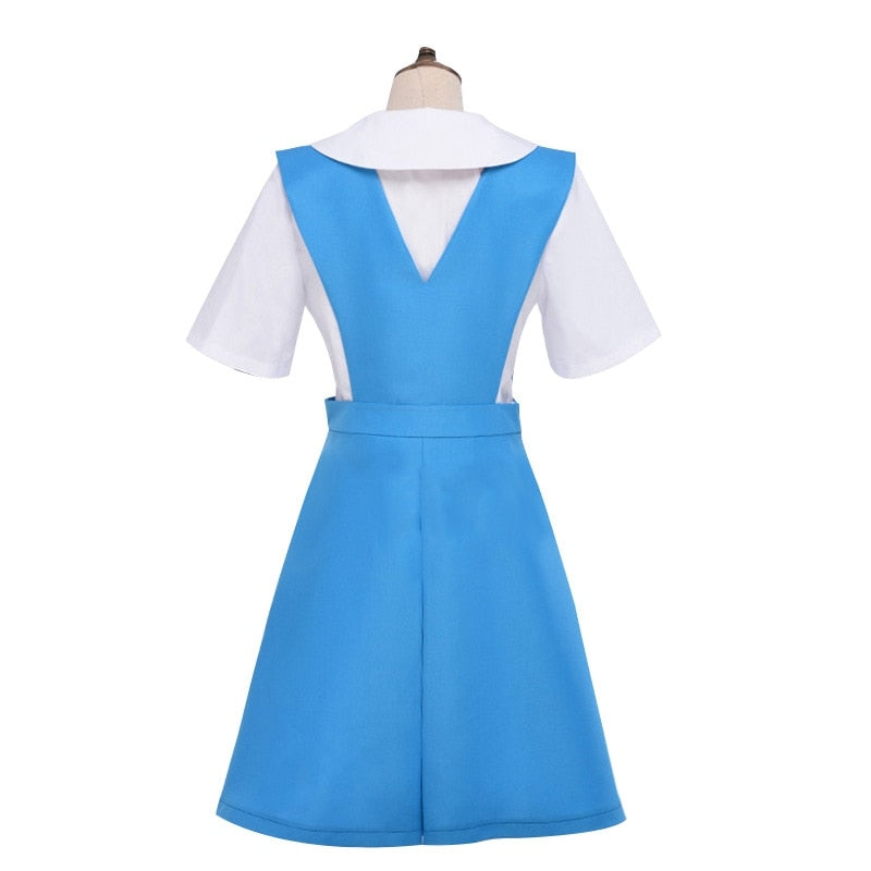 Rei Ayanami Blue Uniform Cosplay Costumes – Yicosplay