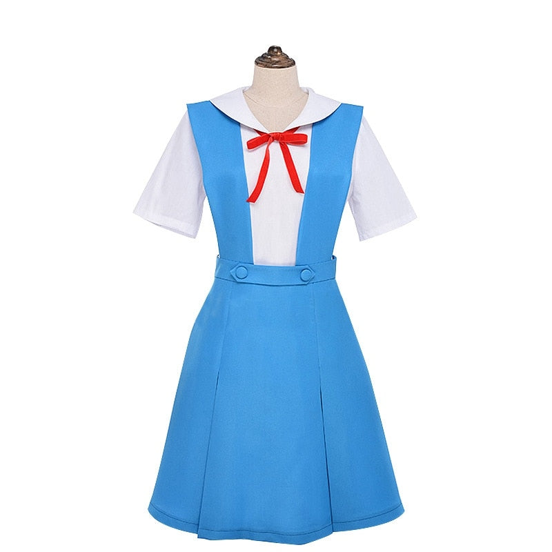 Rei Ayanami Blue Uniform Cosplay Costumes – Yicosplay